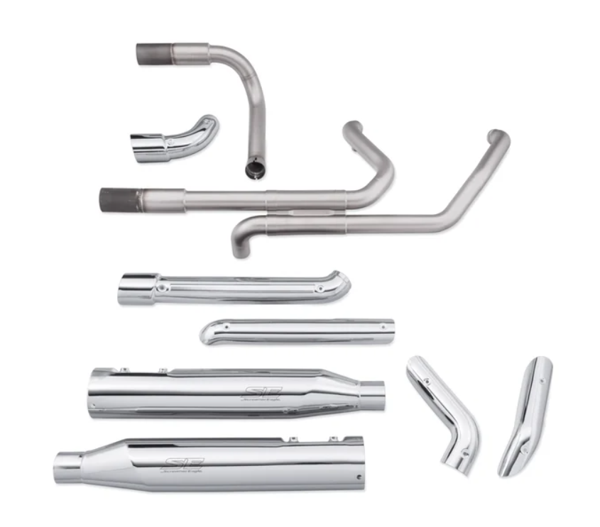 Screamin' Eagle High-Flow Exhaust System with Street Cannon Mufflers 6 ...